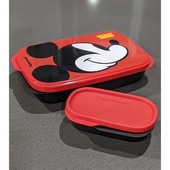 Tupperware | Kitchen | Tupperware Disney Mickey Mouse Slim Lunch ...